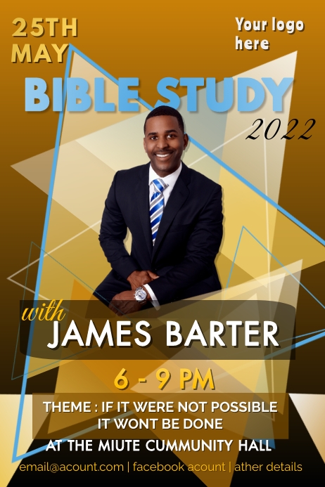 Bible study Template | PosterMyWall