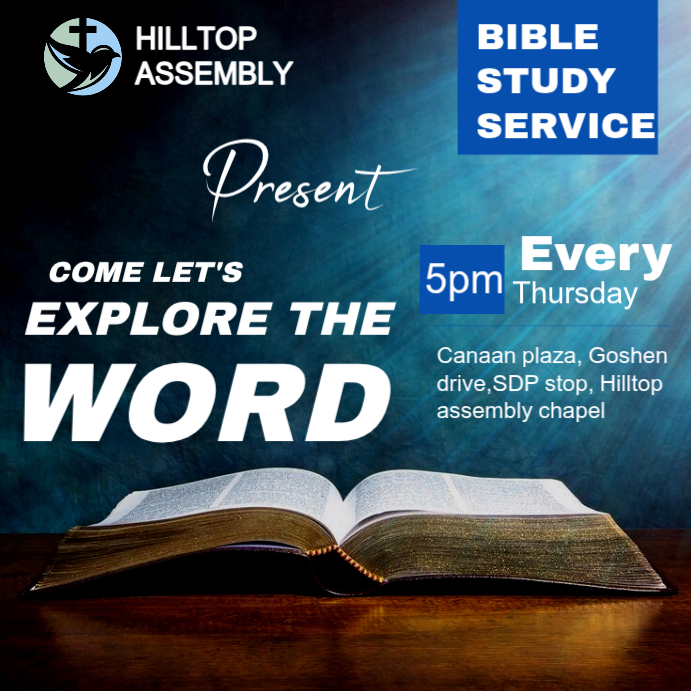 Plantilla de Bible study | PosterMyWall