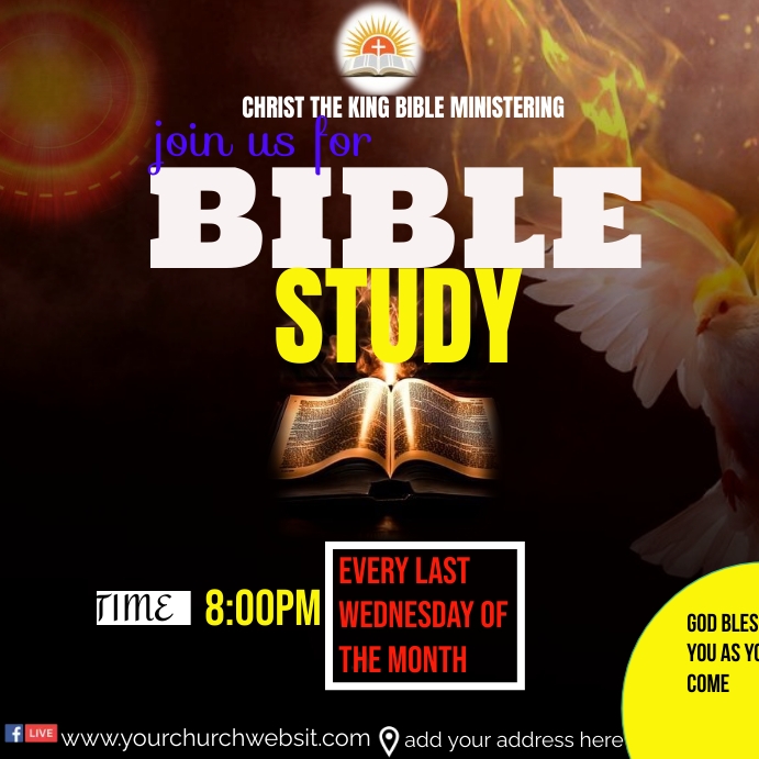 bible study Template | PosterMyWall