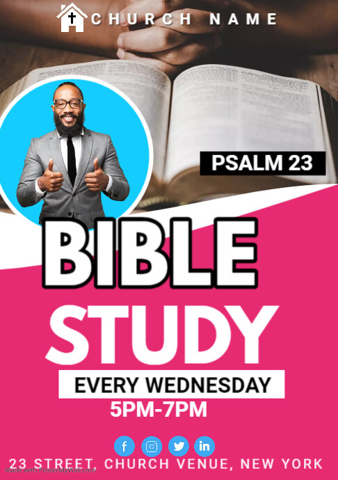 Bible study Template | PosterMyWall