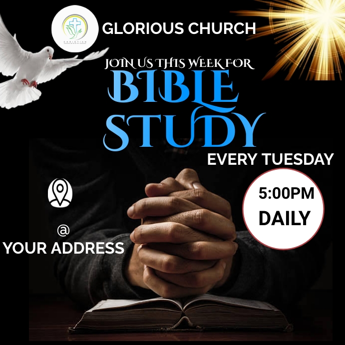 Bible study Template | PosterMyWall