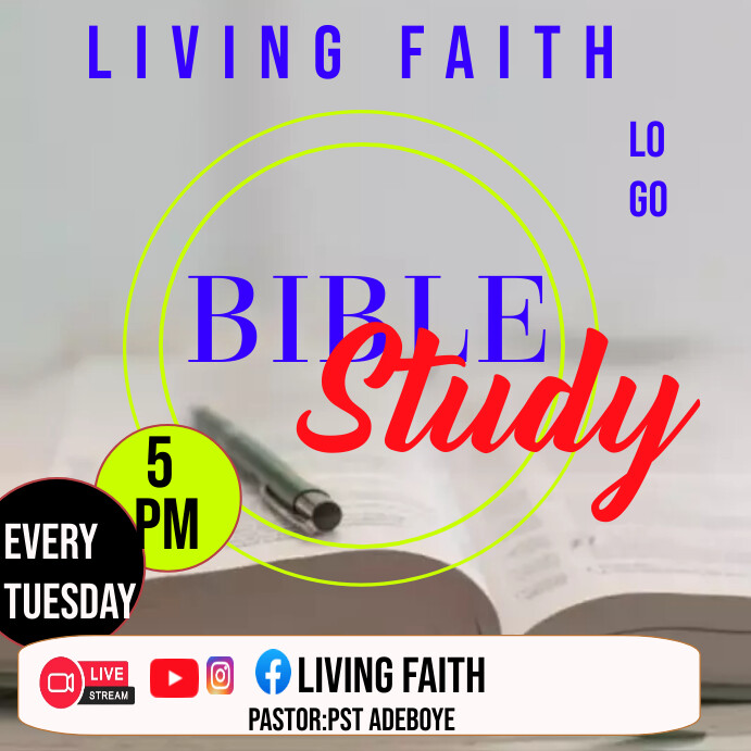 Bible study Template | PosterMyWall