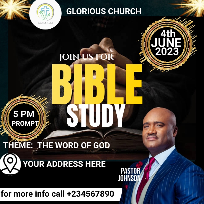 Bible study Template | PosterMyWall