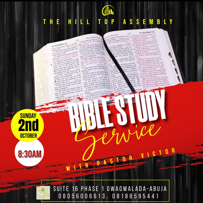 Bible study Template | PosterMyWall