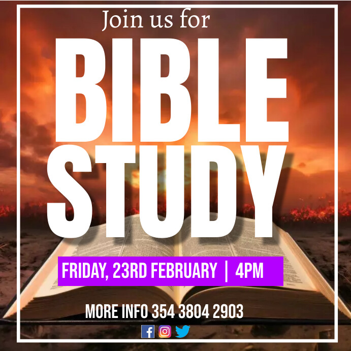 bible study Template | PosterMyWall