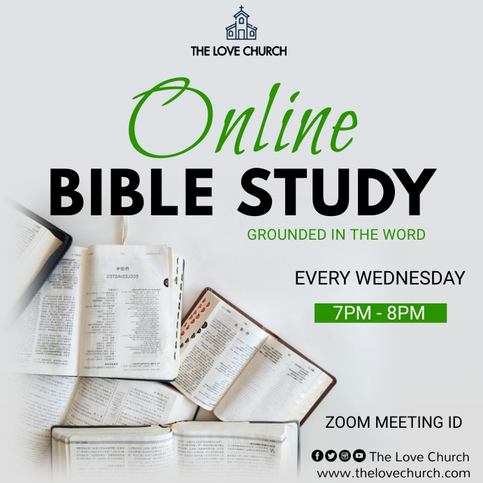 Bible Study Template | PosterMyWall