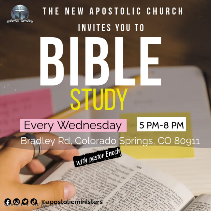 Bible study Template | PosterMyWall