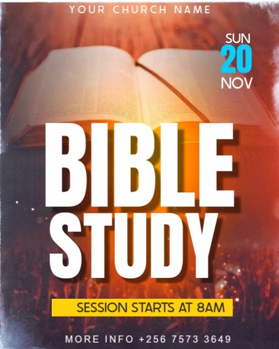 Copy of bible study | PosterMyWall
