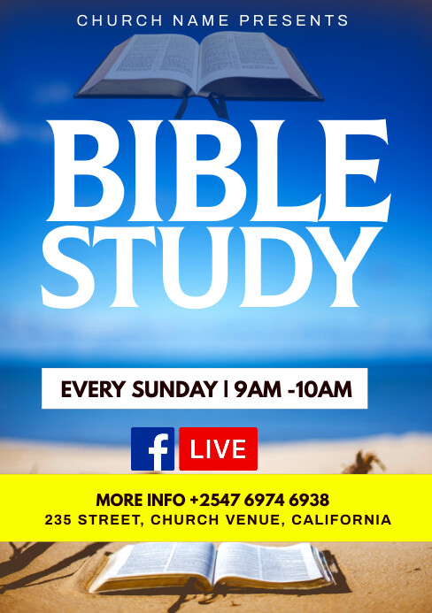 bible study Template | PosterMyWall