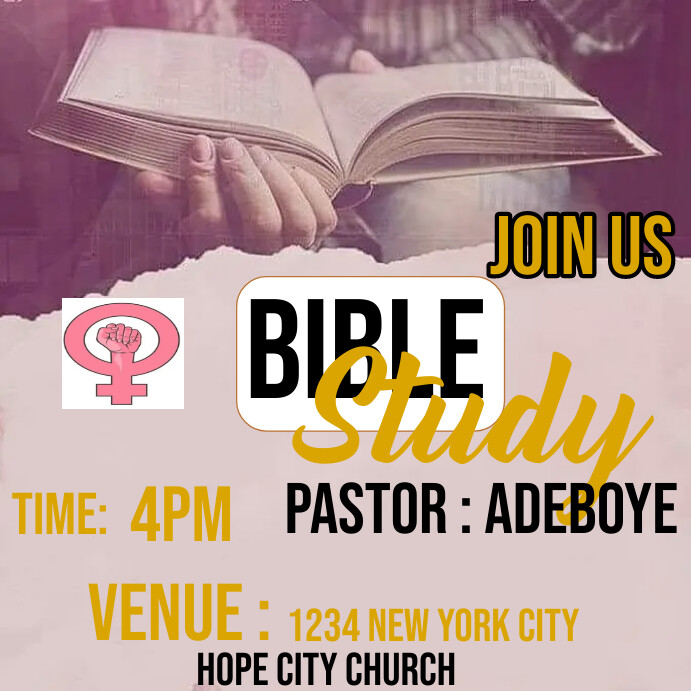 Plantilla de Bible study | PosterMyWall