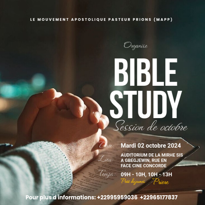 Copy of BIBLE STUDY | PosterMyWall