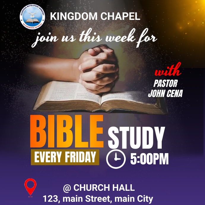 Bible study Template | PosterMyWall