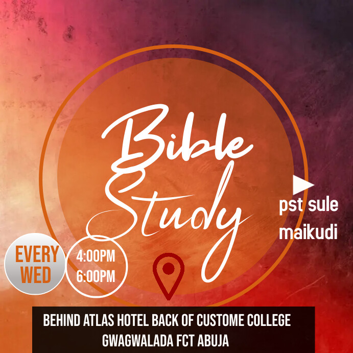 Bible study Template | PosterMyWall