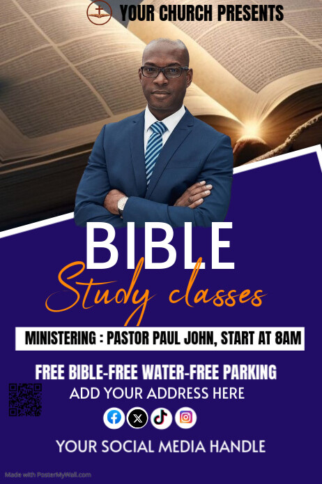 Bible study Template | PosterMyWall
