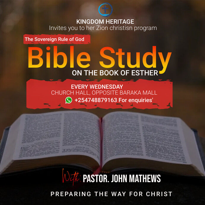 bible study Template | PosterMyWall