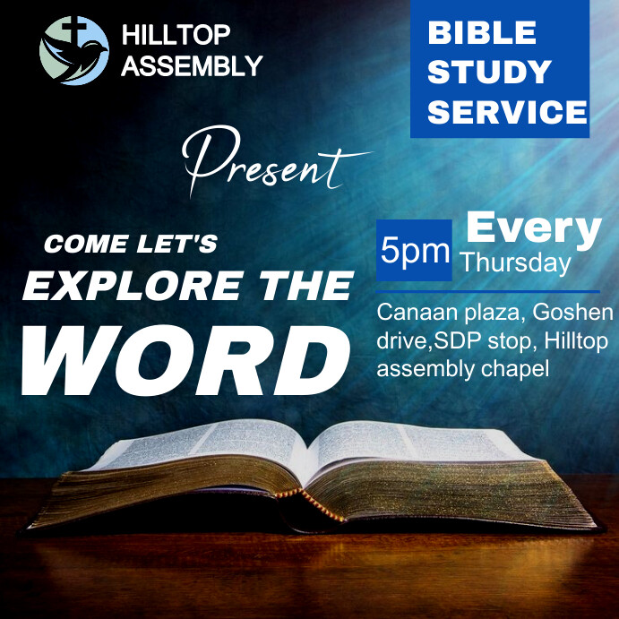 Modèle Bible study | PosterMyWall