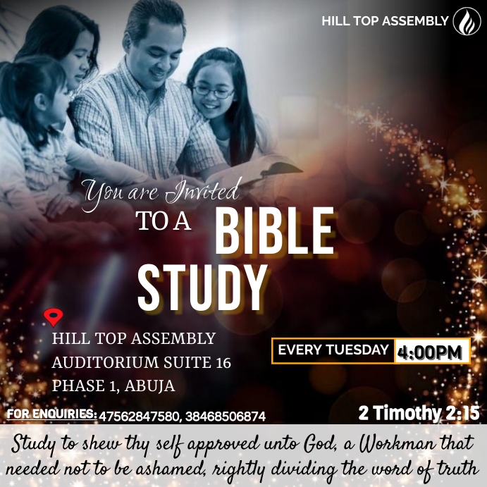 Bible study Template | PosterMyWall