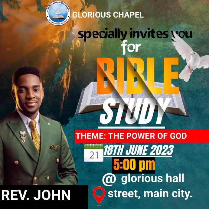 Bible study Template | PosterMyWall