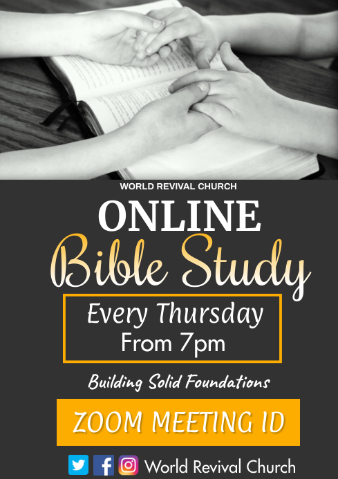 Bible Study Template | PosterMyWall