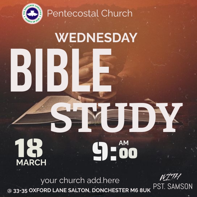 BIBLE STUDY Template | PosterMyWall