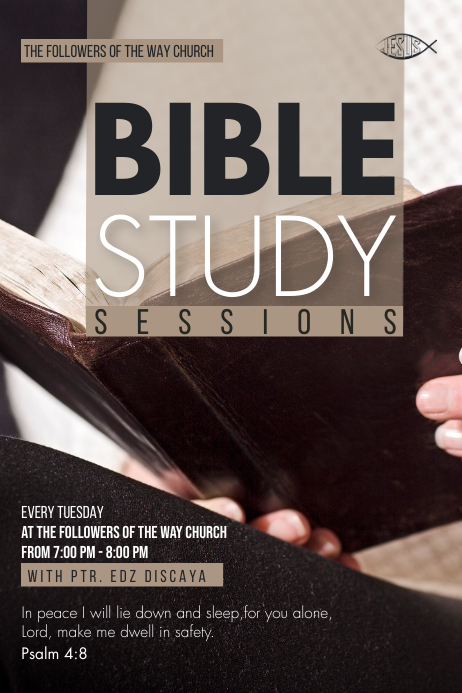 Copy of Bible Study | PosterMyWall