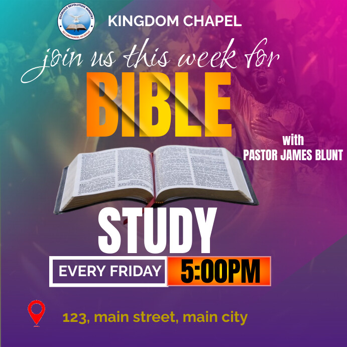 Copy of BIBLE STUDY | PosterMyWall