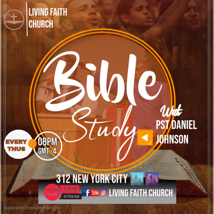 Modèle Bible study | PosterMyWall