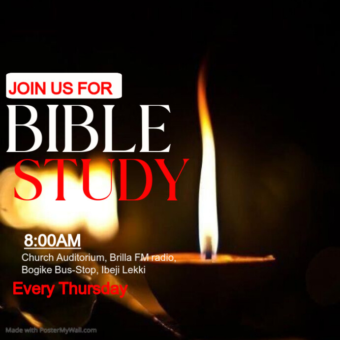 Modèle Bible study | PosterMyWall