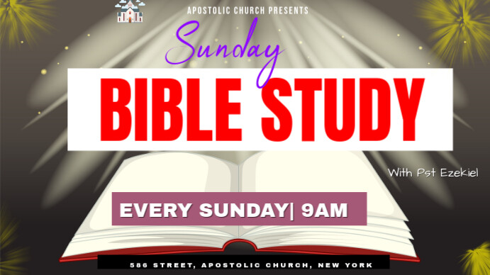 bible study Template | PosterMyWall