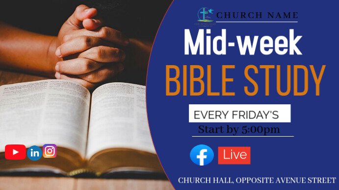 Bible study Template | PosterMyWall