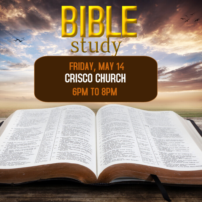 Copy of Bible Study | PosterMyWall
