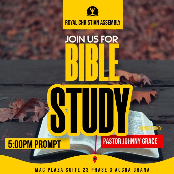 Plantilla de bible study | PosterMyWall