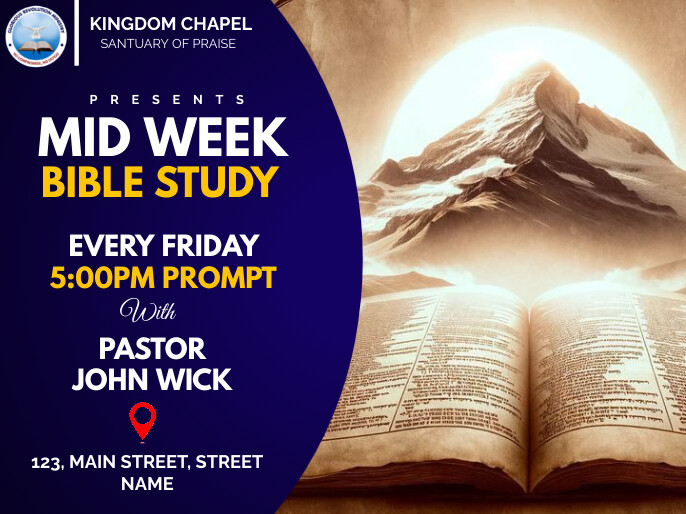 bible study Template | PosterMyWall