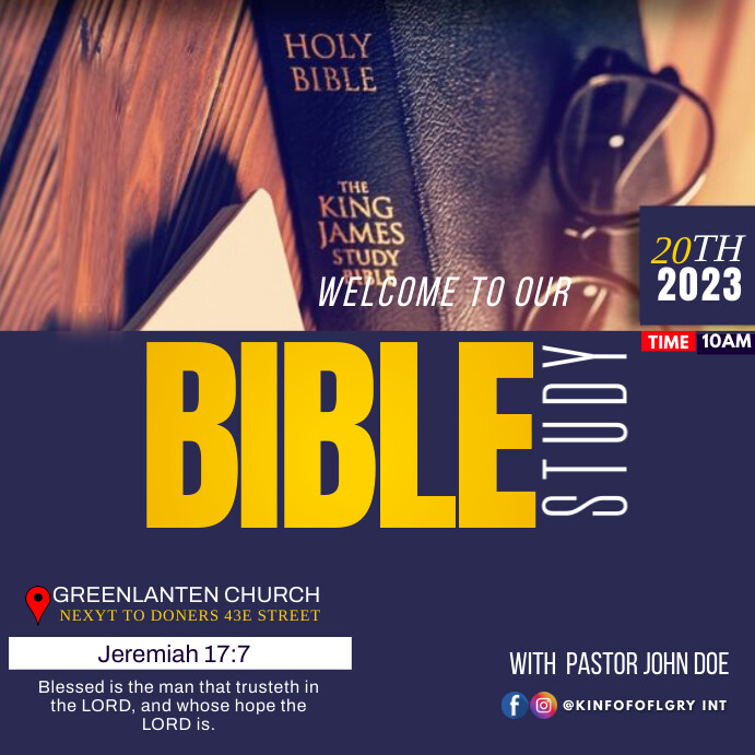 bible study Template | PosterMyWall