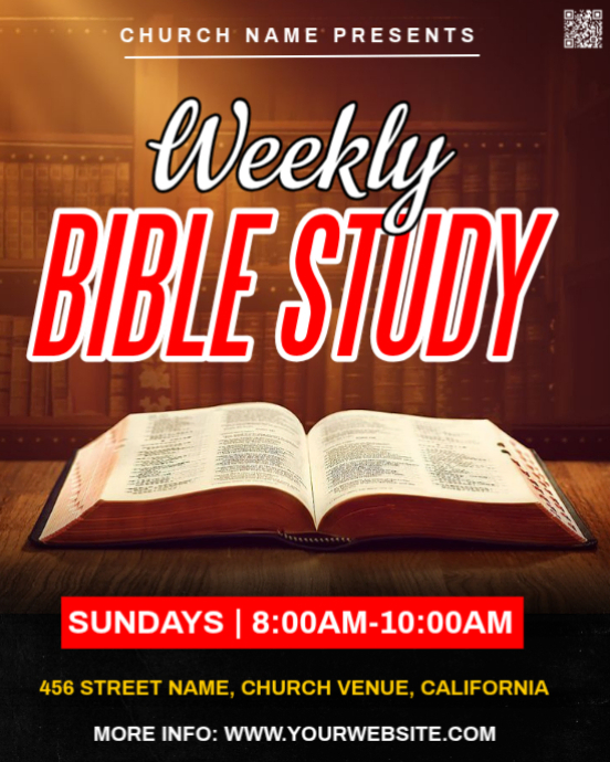 Plantilla de Bible study | PosterMyWall
