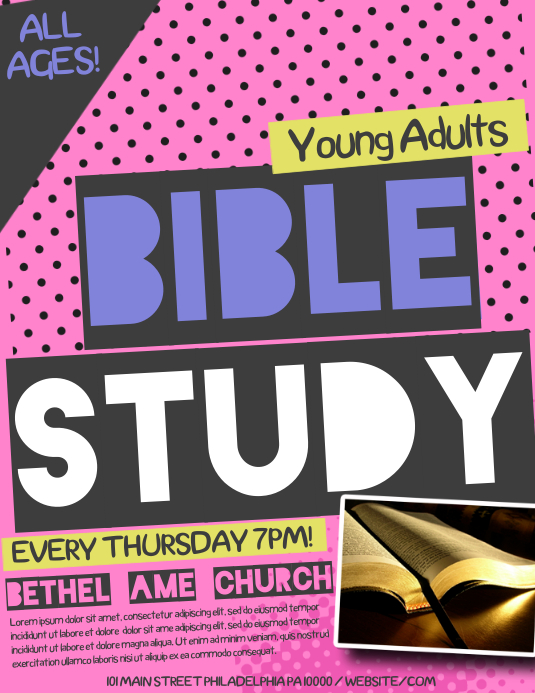 Bible study Template | PosterMyWall