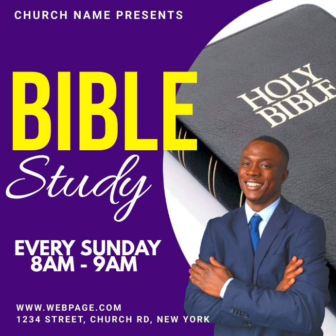 Bible study Template | PosterMyWall