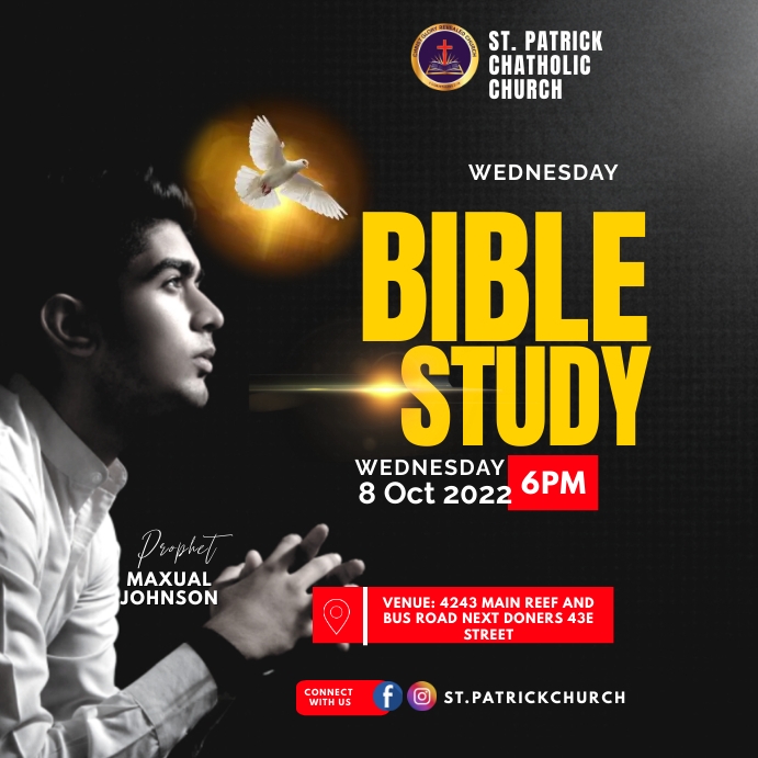 Plantilla de BIBLE STUDY | PosterMyWall