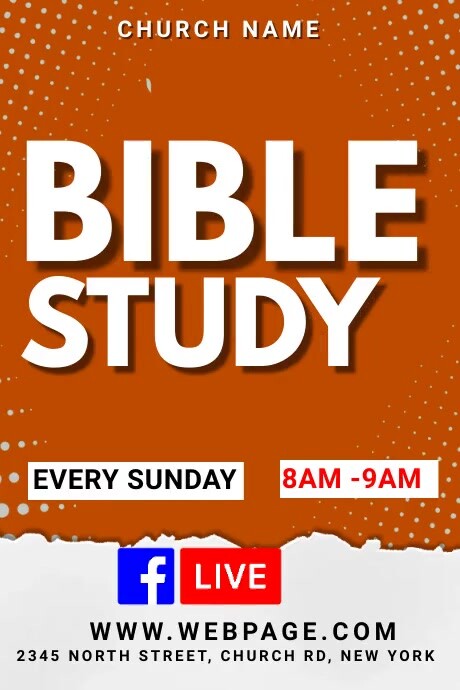 Bible study Template | PosterMyWall