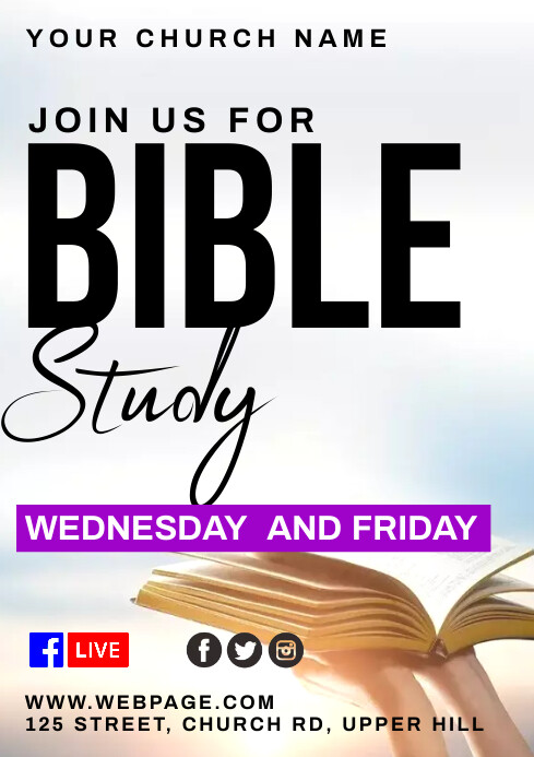 Bible study Template | PosterMyWall