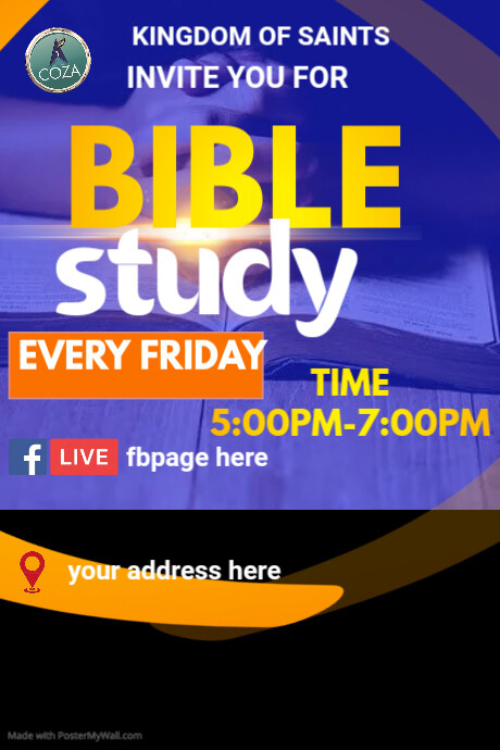 Bible study Template | PosterMyWall