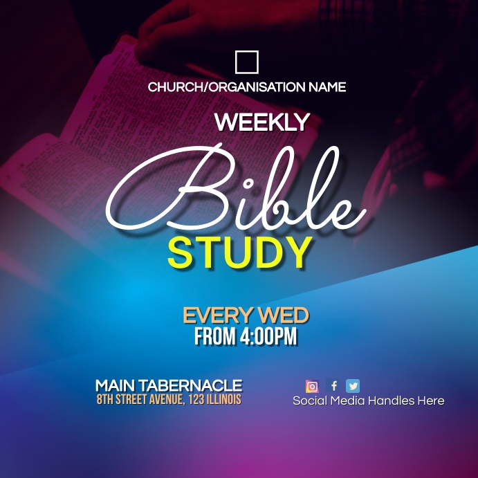 Copy of bible study | PosterMyWall