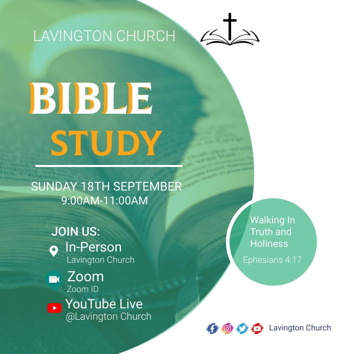 Bible Study Template | PosterMyWall