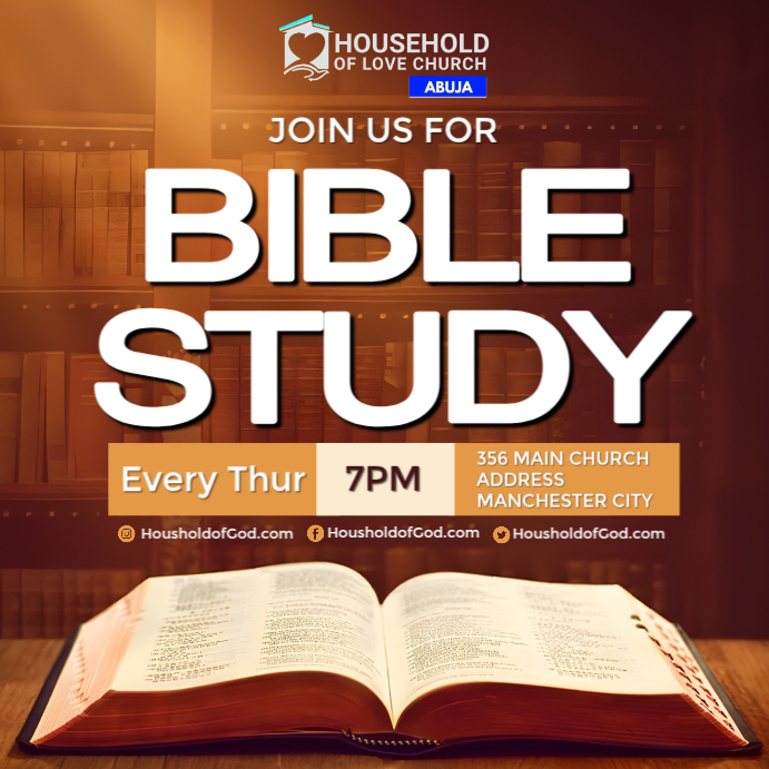 BIBLE STUDY Template | PosterMyWall