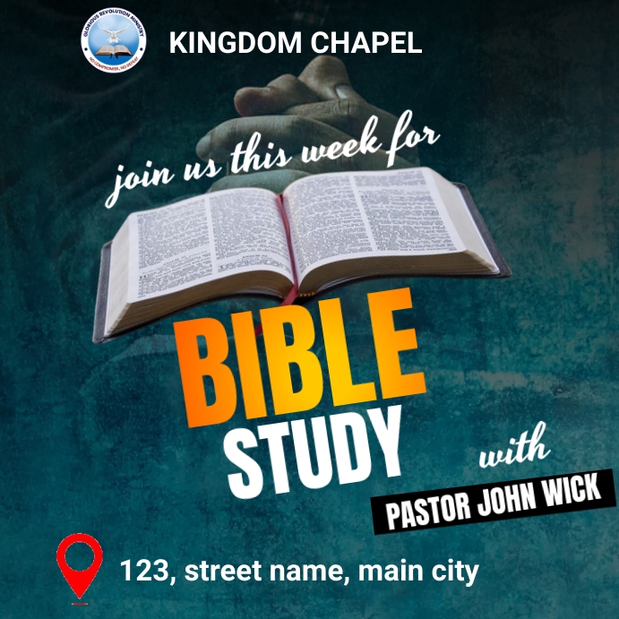 Modèle Bible study | PosterMyWall