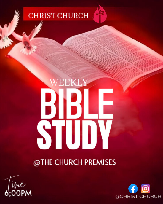 BIBLE STUDY Template | PosterMyWall