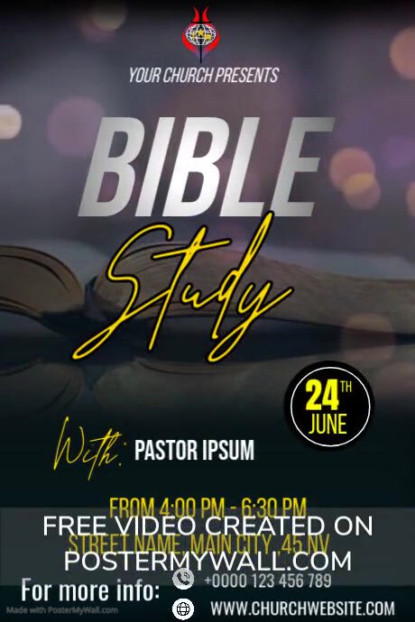 Bible study Template | PosterMyWall