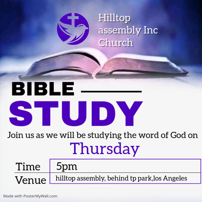 Bible study Template | PosterMyWall