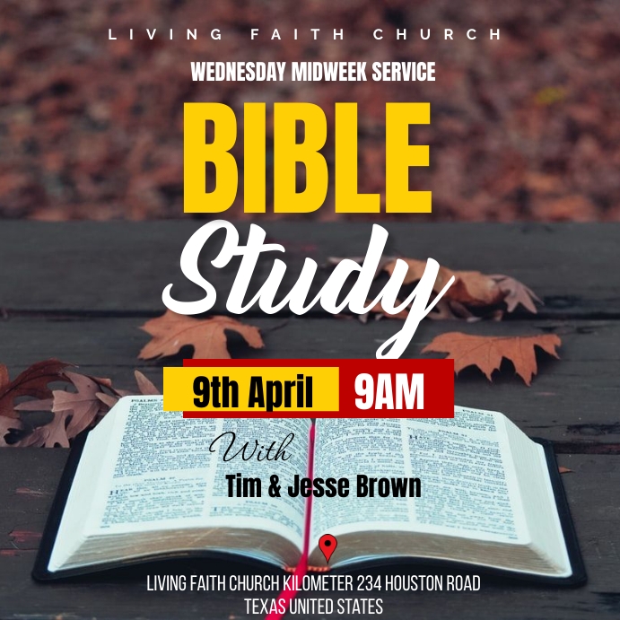 bible study Template | PosterMyWall