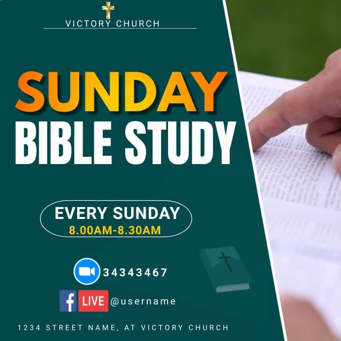 Pelajaran Alkitab Templat | PosterMyWall